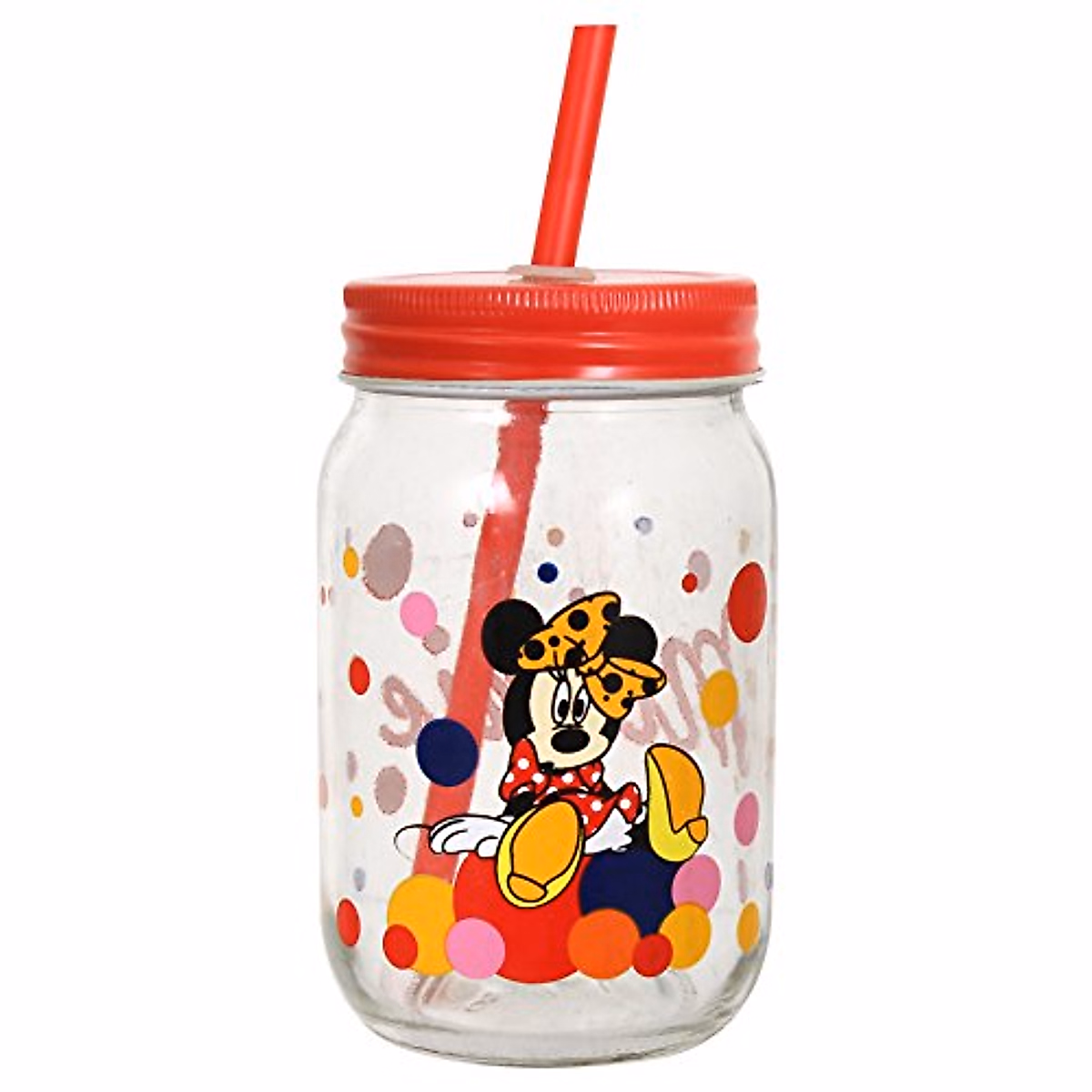 Disney RSquared Minnie Name Mason Jars (Set of 2), Multicolor