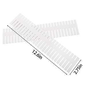 RealPlus 40 Pack of Drawer Dividers Adjustable Drawer Storage Organizer for Closet,Office Desk,Kitchen Storage,Dresser,Makeup Tools,Socks