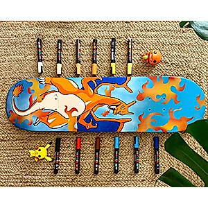 posca PC-7M Permanent Marker Paint Pens. Broad Bullet Tip for Art & Crafts. Multi Surface Use On Wood Metal Paper Canvas Cardboard Glass Fabric Ceramic Rock Pebble Stone Porcelain. Set of 8 Colours