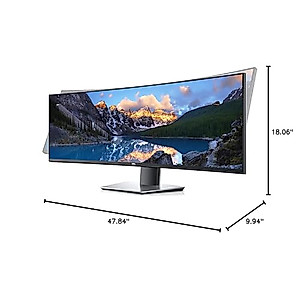 Dell Marketing USA LP Ultra Sharp 49" Screen Led-Lit Monitor Black (U4919DW)