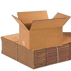 BOX USA Shipping Boxes Small 12"L x 9"W x 6"H, 25-Pack | Corrugated Cardboard Box for Packing, Moving and Storage