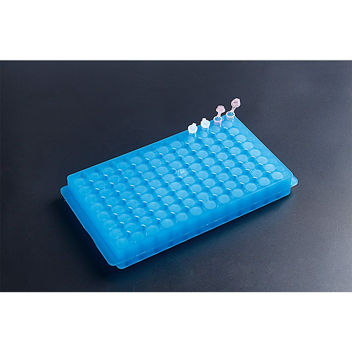 KINNOSE Tube Rack Double Panel 96-Well Polypropylene PCR Centrifuge Tube Holder for Microcentrifuge Tubes 0.2/0.5/1.5/1.8/2.0ml 3Pcs