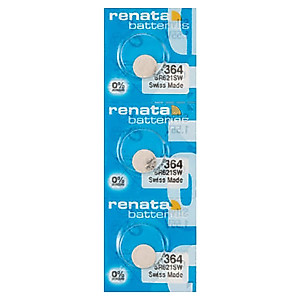 3pcs of Renata 364 SR621SW Swiss Watch Battery 1.55v