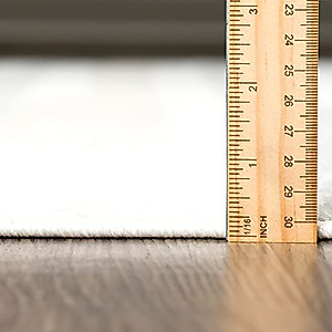 Abani Rugs Cream and Gray 6 ft. x 9 ft. Contemporary Neutral Paint line Area Rug. Superior Turkish Stain Resistant Area Rug