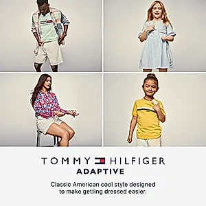 Tommy Hilfiger Men's Adaptive Cargo Shorts with Adjustable Waist and Magnet Buttons