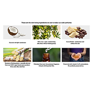 Ladybug Spot Luxurious Rich Classic Long Lasting Masculine Natural Solid Cologne Infused with Essential Oils for Men & Woman 1 OZ Large Size (Sandalwood & Patchouli)