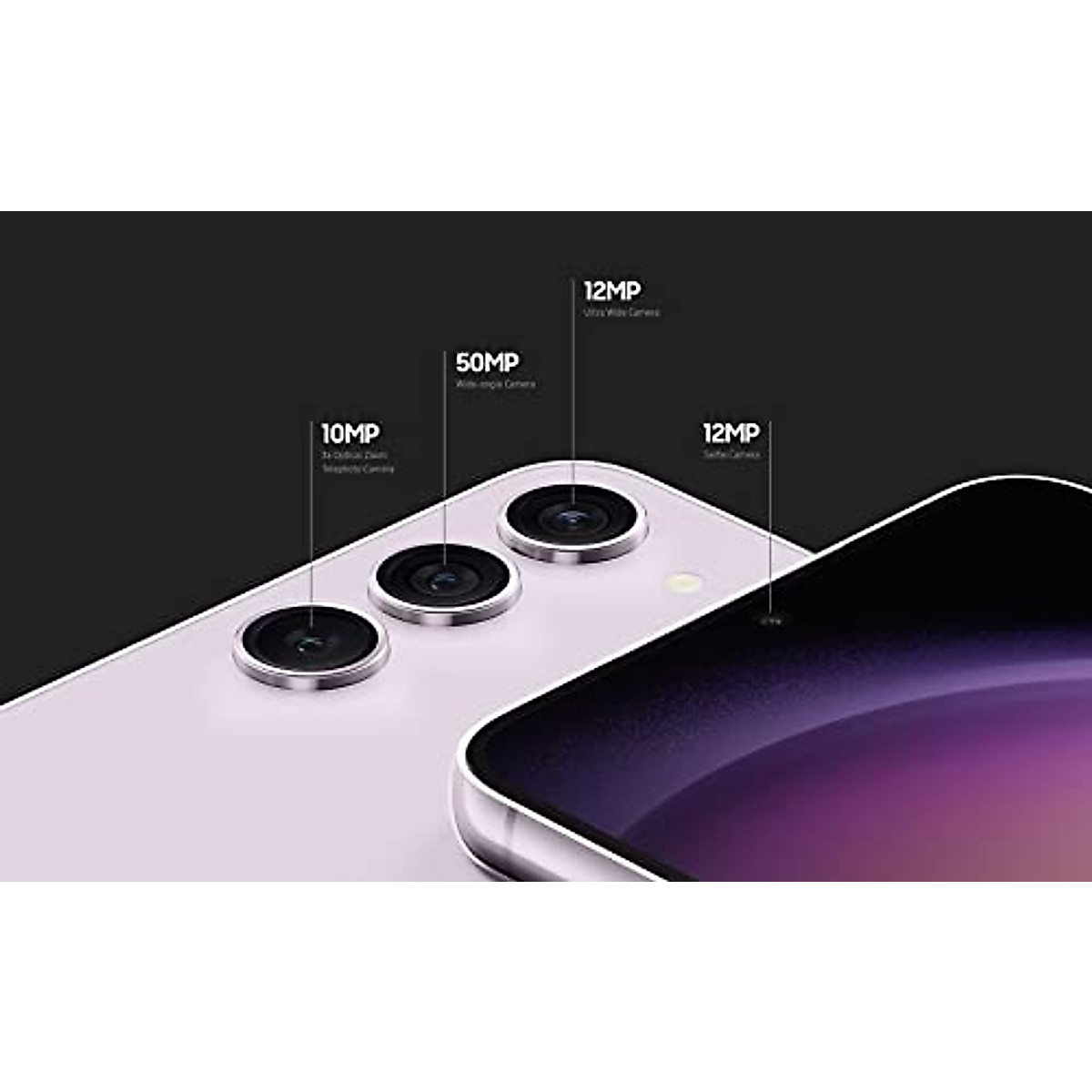 SAMSUNG Galaxy S23 5G (128GB, 8GB) 6.1" AMOLED, 50MP 8K Camera, Global Volte (International Model Fully Unlocked for AT&T, Verizon, T-Mobile, Global 5G) S911W (w/ 25W Fast Charger, Phantom Black)