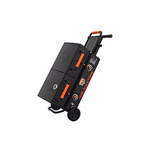 Blackstone 1550 On The Go Combo with Wheels, Legs Hood & Side Shelf Heavy Duty Flat Top Portable BBQ Griddle Grill Station for Kitchen, Camping, Outdoor, Tailgating, Black