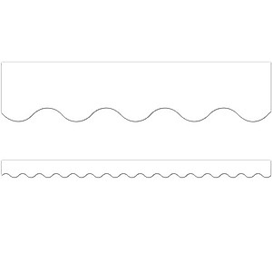 Teacher Created Resources White Scalloped Border Trim (5595)