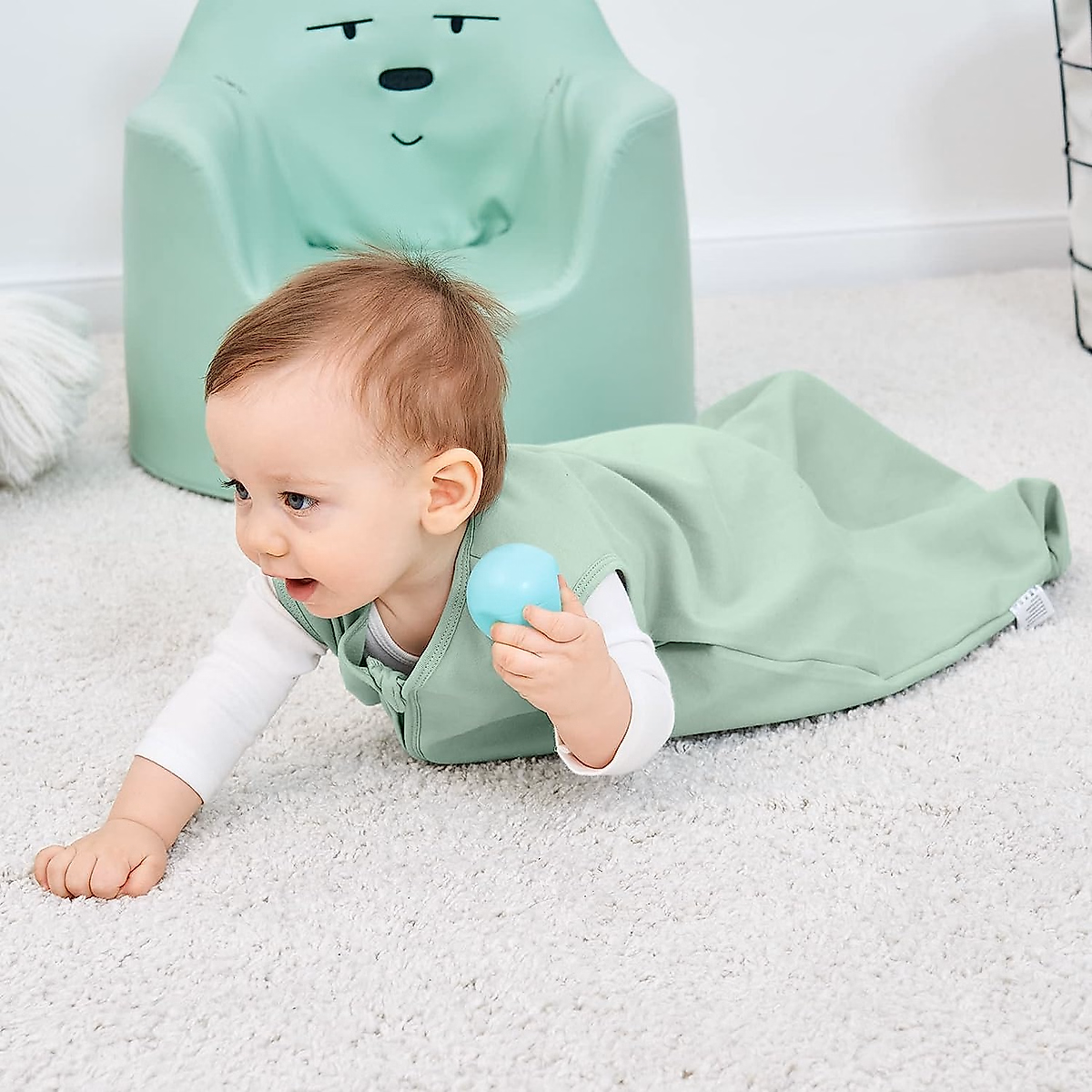 Yoofoss Baby Sleep Sack 6-12 Months Wearable Blanket for Babies 100% Cotton 2-Way Zipper TOG 0.5 Toddler Sleeping Sack 3 Pack, Soft Lightweight Sleep Sacks