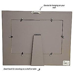 Then & Now 50th Anniversary Photo Frame, Wedding, Engagement, & Vow Renewal Couples Gift, Wooden Picture Frames with Sentimental Quote, 12-Inch x 9.5-Inch, Rustic Woodgrain, by Abbey & CA Gift