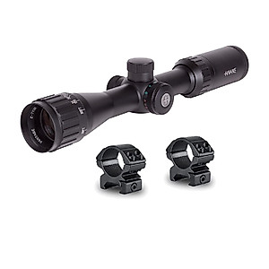 Hawke Sport Optics Riflescope - Vantage 2-7X32 AO, Mil Dot IR Reticle (14211) & 2 Pc 1" Weaver Mounting Rings
