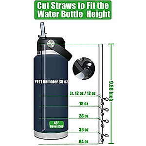 Straw Cap for Yeti Rambler Lid -12 18 26 36 64 oz Replacement, Flexible Handle for Yeti Straw Lid Replacement, Perfect for Yeti Accessories Lid and RTIC Water Bottle Top