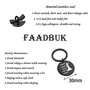 FAADBUK Drag Queen Fans Gift Drag Race Show Gift Drag Queen Gift Good Luck & Don't Fuck It up Motivational Quote (Good Luck & BLK)