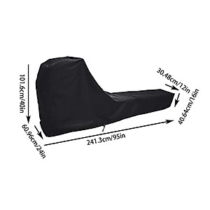 NIRWA Rowing Machine Cover | Oxford Fitness Equipment Protective Covers Waterproof | Tear and UV Resistant Rowing Machine Cover Protects from Dust Debris and Splashing Water