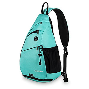 WATERFLY Sling Bag Crossbody Backpack: Over Shoulder Daypack Casual Cross Chest Side Pack