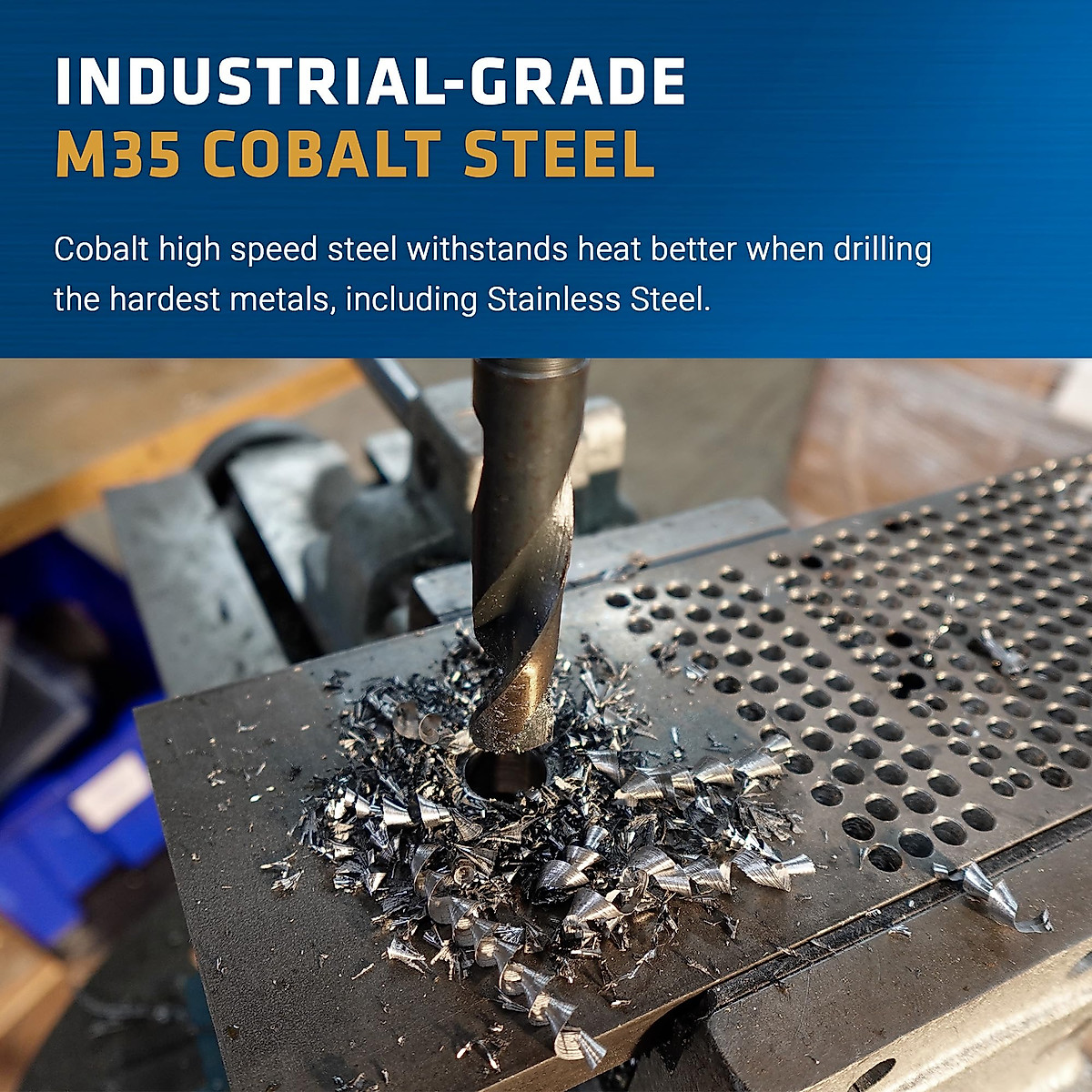 Century Drill & Tool, 44340, 5/8",Silver & Deming,High Speed Drills, Cobalt Steel