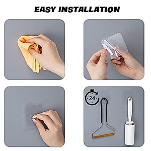 10 PCS Adhesive Wall Hooks, NO Damage Wall Hanging Hooks Sticker, Heavy Duty Adhesive Hook for Picture Hat Keys Bathroom Kitchen Tools Hanging, Screw Free Wall Hooks