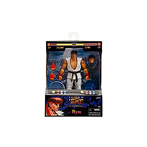 Jada Toys Street Fighter II 6" Ryu Action Figure, Toys for Kids and Adults