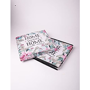 HONCOEN Folding Ottoman Footrest Keepsake Box Modern Decor Gifts Home Statue Sculpture Leather Footstool Arts Crafts 13x13inch