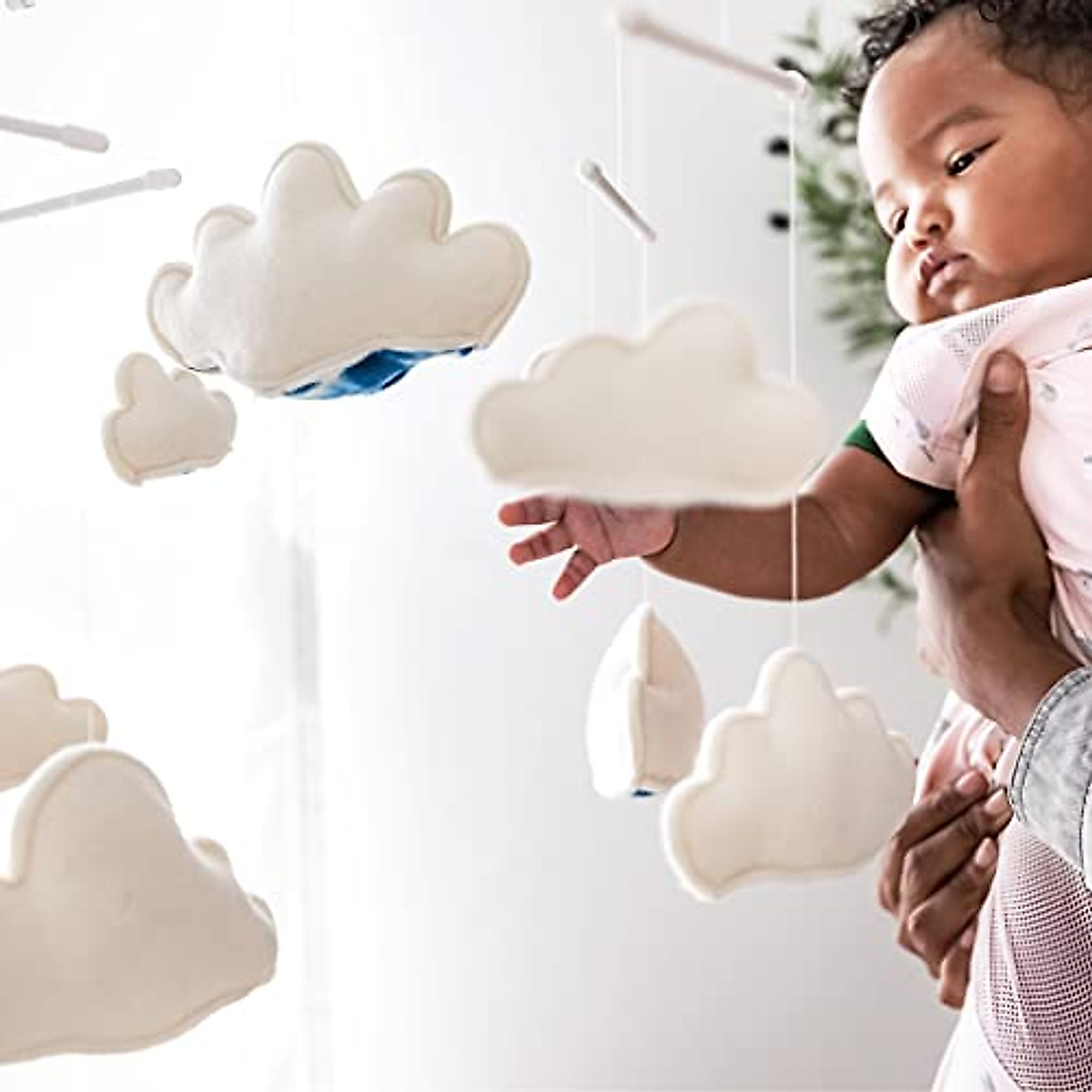 Happiest Baby Sky Mobile Nursery Decor - Securely Attaches to SNOO