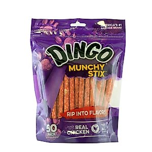Dingo Munchy Stix Treats, 50-Count (Pack of 2)
