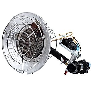 Remington 16,000 BTU Single Propane Tank Top Heater, Silver/Black