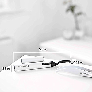 Remington Reveal Lash & Brow Kit, Heated Eyelash Curler and Precision Tweezers with LED light (EC300B)