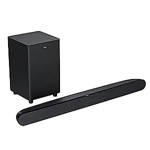 TCL Alto 6+ 2.1 Channel Dolby Audio Sound Bar with Wireless Subwoofer, Bluetooth – TS6110, 240W, 31.5-inch, Black
