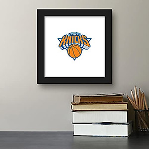 Trends International Gallery Pops NBA New York Knicks - Primary Logo Wall Art, Black Framed Version, 12'' x 12''