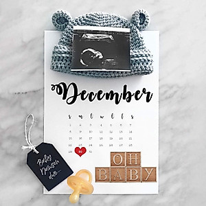 Oh Baby Blocks for Baby Shower Oh Baby Sign Small Wooden Baby Shower Table Decorations Centerpieces 1.6"