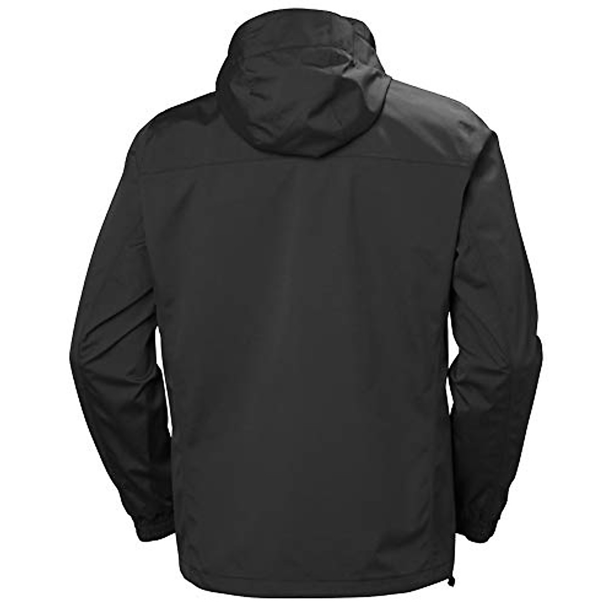 Helly Hansen Men's Dubliner Waterproof Windproof Breathable Rain Coat Jacket, 990 Black, Large