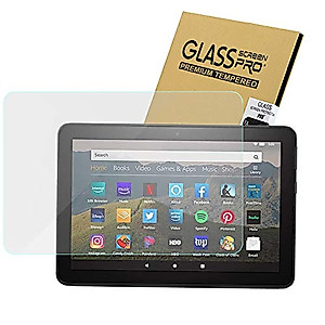 KIQ [1 Pack Screen Protector for All-New Fire HD 8/Fire HD 8 Plus/Fire HD 8 Kids 10th Generation 2020 Release Tempered Glass Clear Anti-Scratch Bubble-Free Self-Adhere