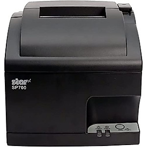 Star Micronics SP742ME Ethernet Monochrome Impact Kitchen Receipt Printer, Recessed Cable Connection, Compatible with Square and Clover, Auto-Cutter, Gray, JTTANDS