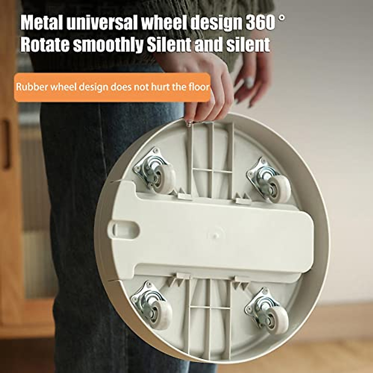 RUDINO,Plant Caddy,Plant Caddy With Wheels,Rolling Plant Stand,Plant Caddy With Wheels Heavy Duty,Plant Roller Base,Round Plant Roller Base For Vertical Planting Troughs,Patio Umbrella Base,Plant Pots