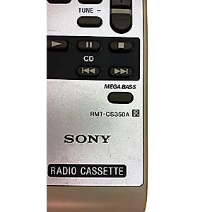 Sony CD/Radio Remote Sony Radio Cassette Remote Model# Sony RMT-CS350A Remote Control Replacement