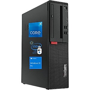 Lenovo ThinkCentre M910S SFF Desktop Computer - Intel i5-7500 Upto 3.8GHz, 8GB Ram, 1TB SSD, AC Wi-Fi, Bluetooth, VGA, DisplayPort, HDMI, DVD-RW, SD-Card Reader - Windows 10 Pro (Renewed)