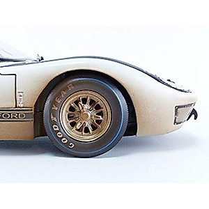 1966 Ford GT-40 MK II #98 White with Black Hood After Race (Dirty Version) 1/18 Diecast Model Car by Shelby Collectibles SC432