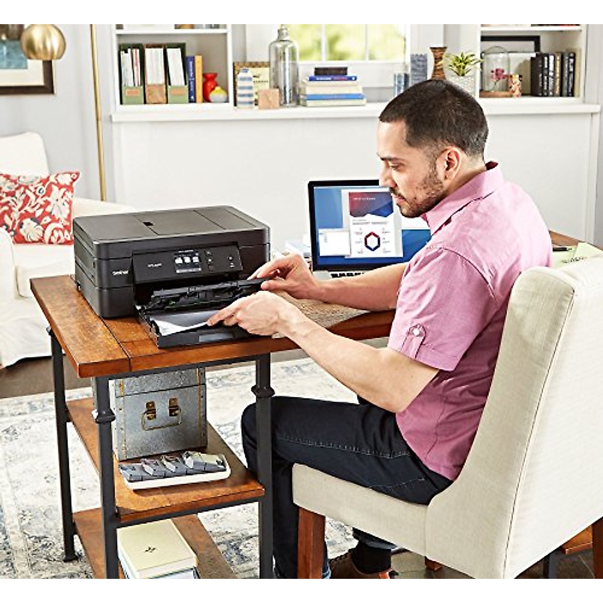Brother Wireless All-in-One Inkjet Printer, MFC-J690DW, Multi-function Color Printer, Duplex Printing, Mobile Printing, Amazon Dash Replenishment Enabled