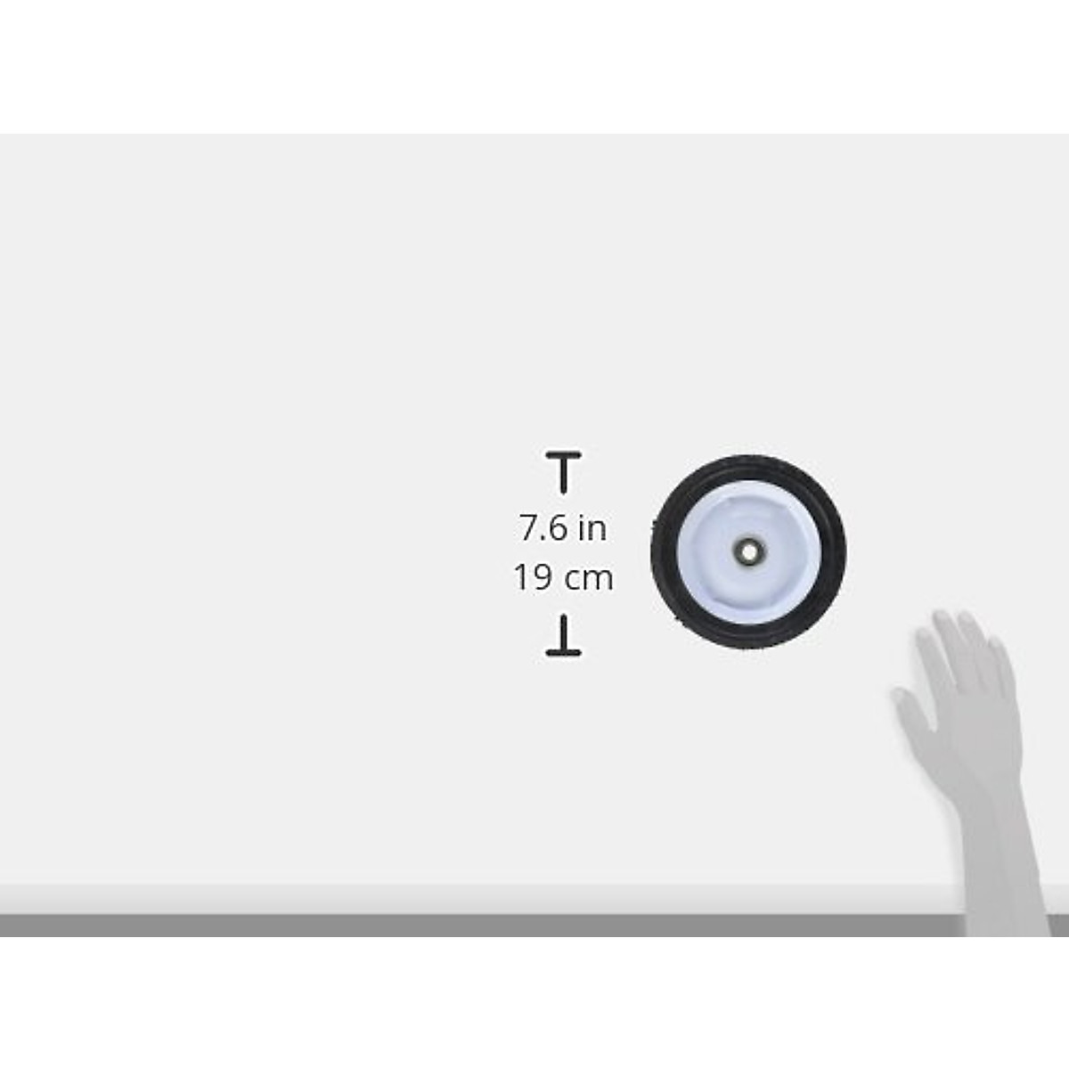 MaxPower 335170 7 Inch x 1.50 Inch Steel Wheel with 1/2 Inch Bore, 1-3/8 InchOffset and Diamond Tread