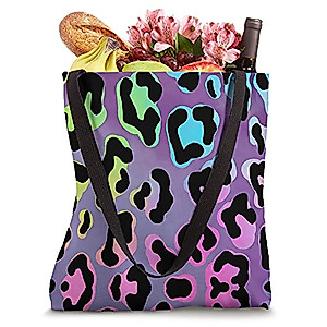 Animal Print in Black & Pink on Purple AEV220 Tote Bag