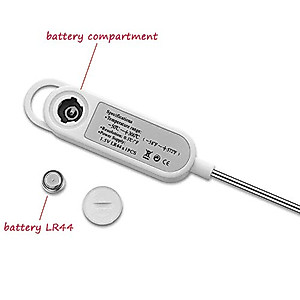 Meat Food Candy Thermometer, Probe Instant Read Thermometer, Digital Cooking Kitchen BBQ Grill Thermometer with Long Probe for Liquids Pork Milk Yogurt Deep Fry Roast Baking Temperature