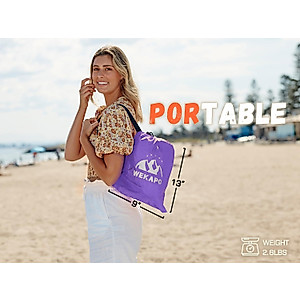 WEKAPO Inflatable Couch Air Lounger Chair - Camping & Beach Accessories, Portable Blow up Sofa for Hiking, Lawn, Indoor/Outdoor Movies & Music Festivals. Lightweight and Easy to Set Up Air Hammock