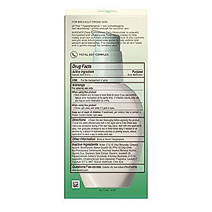 Aveeno Clear Complexion Salicylic Acid Acne-Fighting Daily Face Moisturizer with Total Soy Complex, For Breakout-Prone Skin, Oil-Free and Hypoallergenic, 4 fl. oz