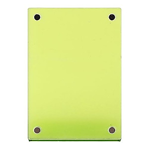 Slanted Back Photo Frame, Self Standing Photo Frame Durable Wide Application for Business Cards for Livingroom (Fluorescent Green)