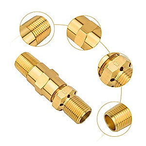 Stanbroil Liquid Propane Fire Pits 1/2" Air Mixer Valve, Solid Brass High Capacity 90K BTU