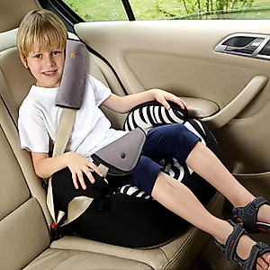 3Pack Seat Belt Pads,Car Seat Belt Covers Adjuster and Pillow Vehicle Protect Shoulder Pad Car Seat Belt Cushion Soft Neck Sleep Pillow for Kids