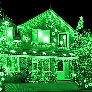 Uptotop Christmas 100 Count String Light, 20FT Plug in Waterproof String Light Decorations for St. Patrick's Day Party Carnival Supplies, Outdoor Yard Garden Decor (Green)