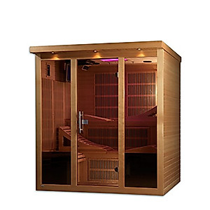 Golden Designs "Monaco" 6-person Near Zero EMF Far Infrared Sauna Canadian Hemlock