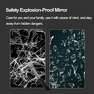 DELURA Round Led Bathroom Makeup Mirror, Wall-Mounted Vanity Mirror, 6000K/4000K/3000K Circle Makeup Mirrors (50-80cm) (Size : 50cm)